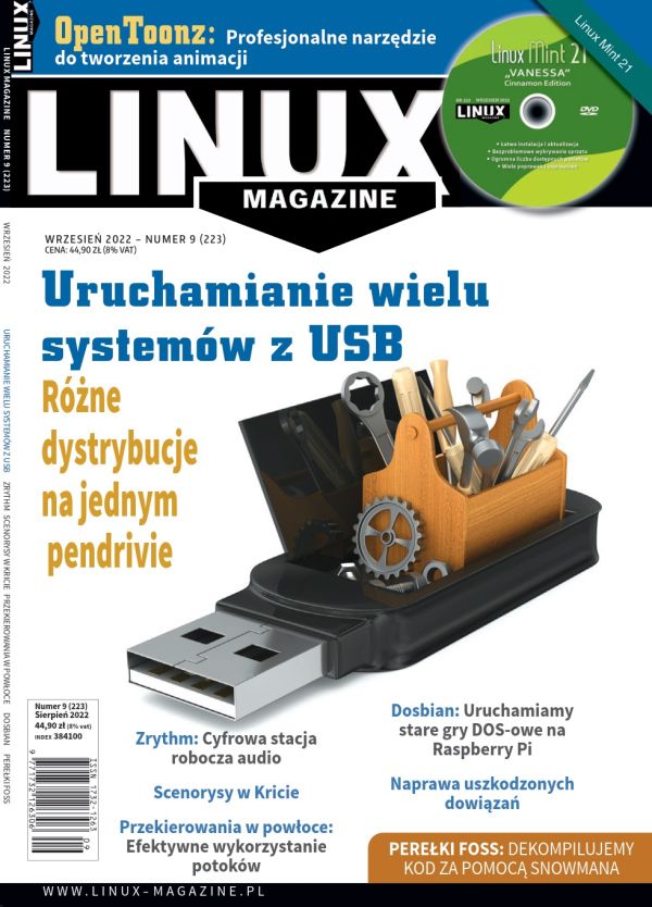 Linux Magazine Wrzesień 2022 (223) - Linux magazine